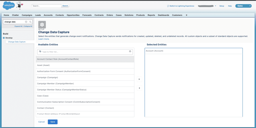 Salesforce CDC (Change Data Capture) integration using MuleSoft