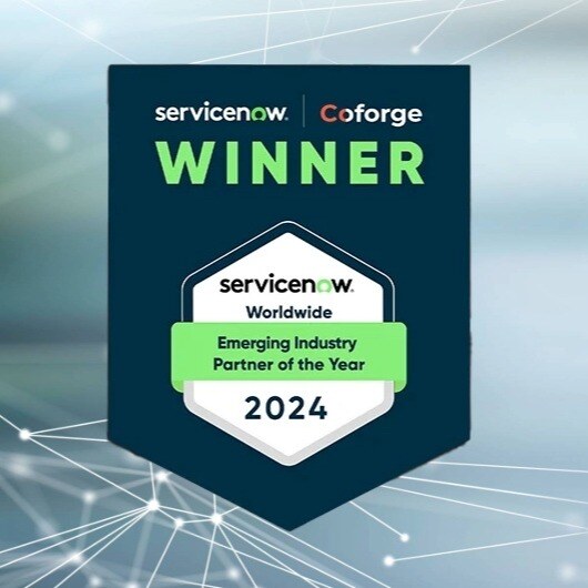 Coforge Wins ServiceNow 2024 Emerging Industry Partner Award