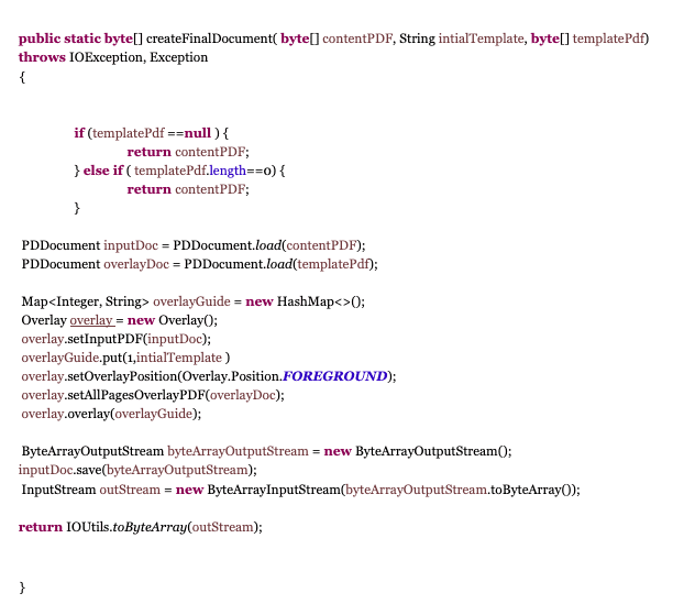 Developer's guide: creating a dynamic overlay for a PDF template